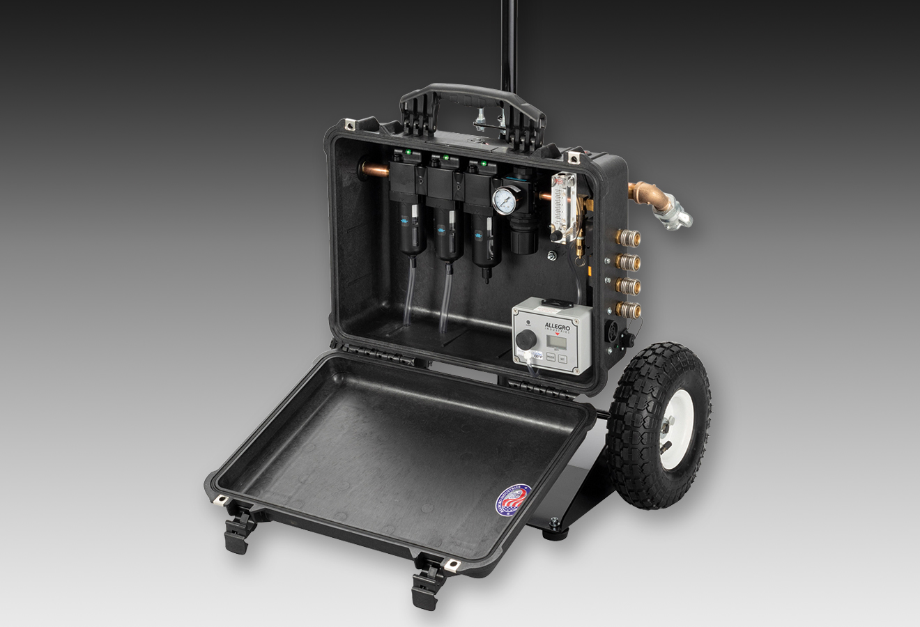 NEW Portable Breathing Air Filtration Panel Carts - Allegro Industries